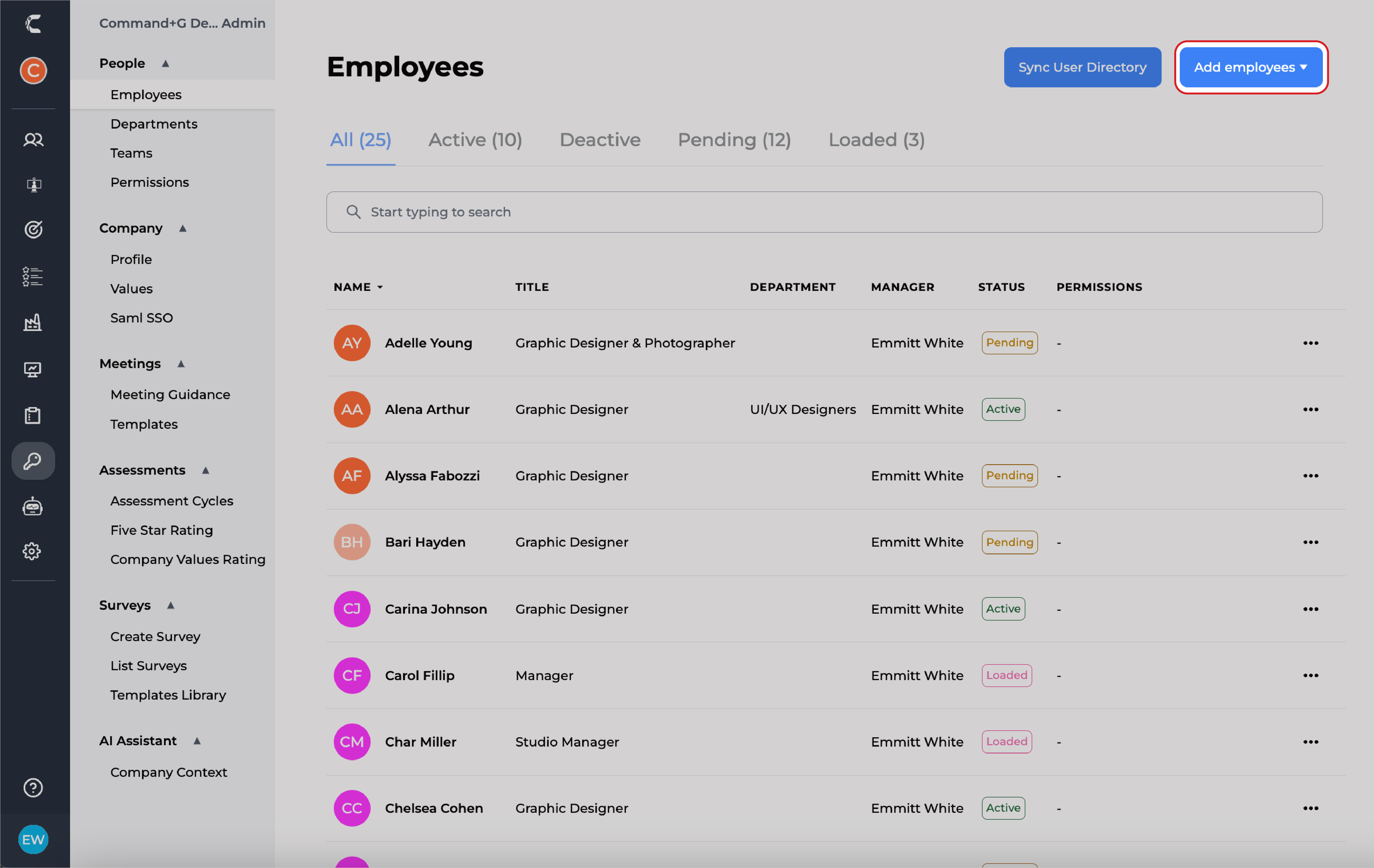 Adding New Employees – Coplae